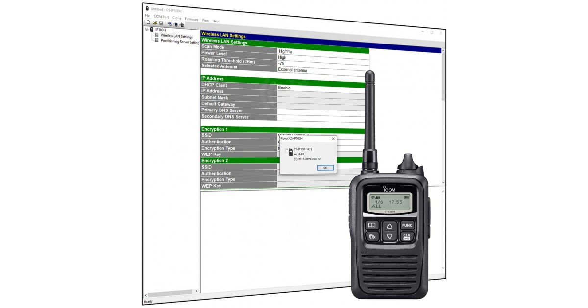 Icom CS-IP100H IP100H Programming Software (USA & Canada Only ...