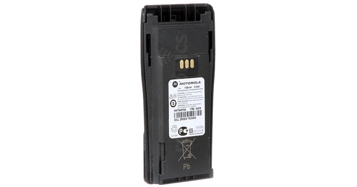 Genuine Motorola CP200 & CP200d Slimline Lithium Battery NNTN4970A ...