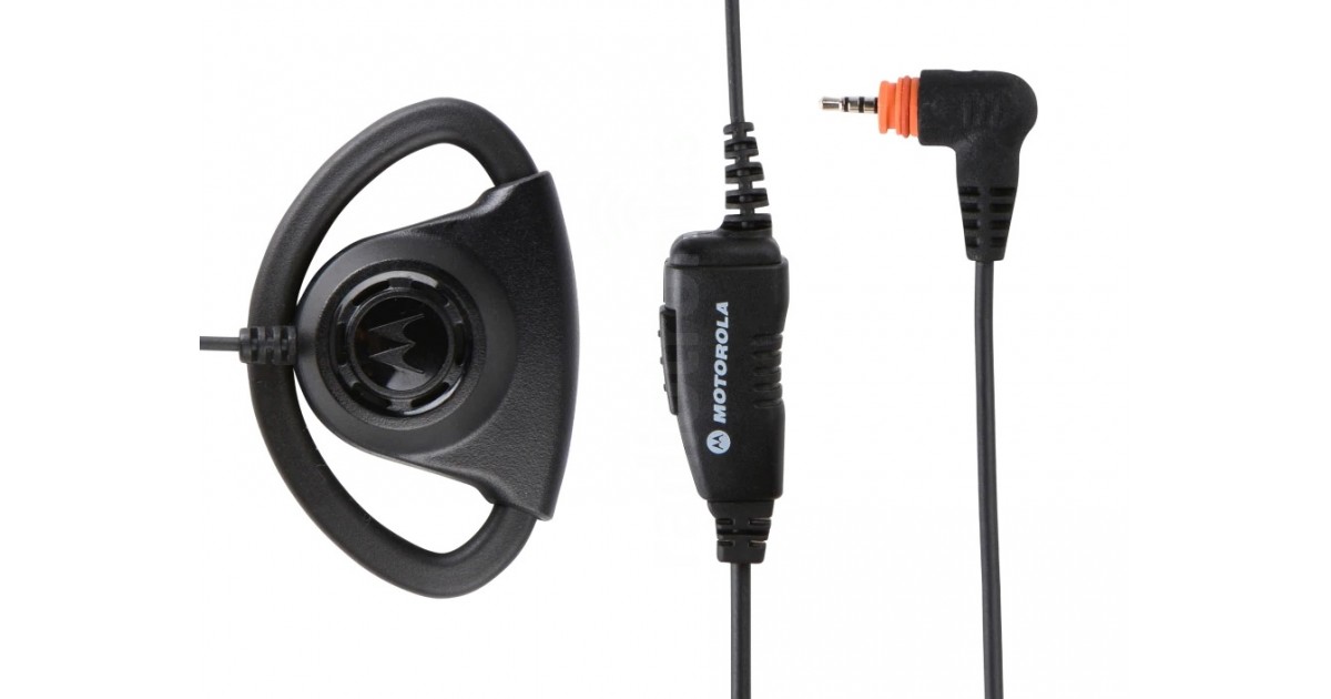 Genuine Motorola PMLN7159A SL300 D-Shape Earpiece w/ In-Line Mic & PTT ...