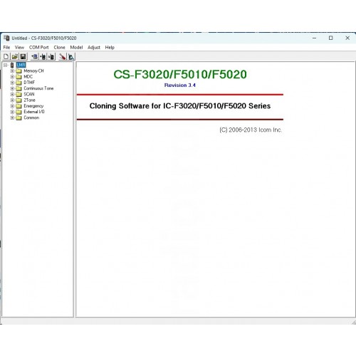 Icom IC-F5011 IC-F6011 Programming Software - Radiotronics USA