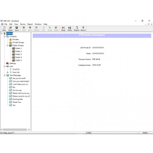 Motorola DTR-CPS DTR410 DTR550 DTR650 Programming Software ...