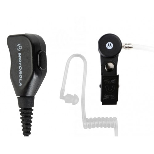 Genuine Motorola PMLN4606A BPR40 2 Wire Covert Earpiece w/ Mic and PTT ...