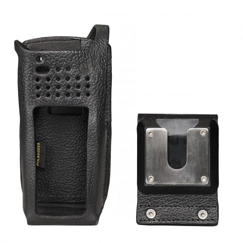 Motorola APX4000 Leather Carry Case with 2.5” Swivel Belt Loop - Radiotronics USA