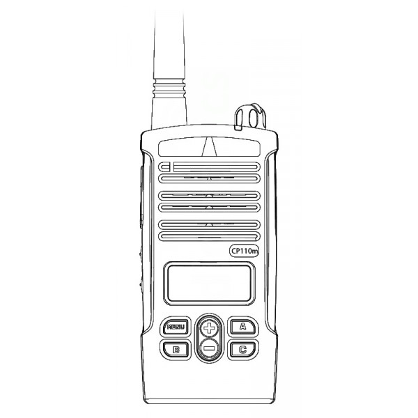 Motorola CP110 VHF or UHF MURS Two Way Radio - Radiotronics USA